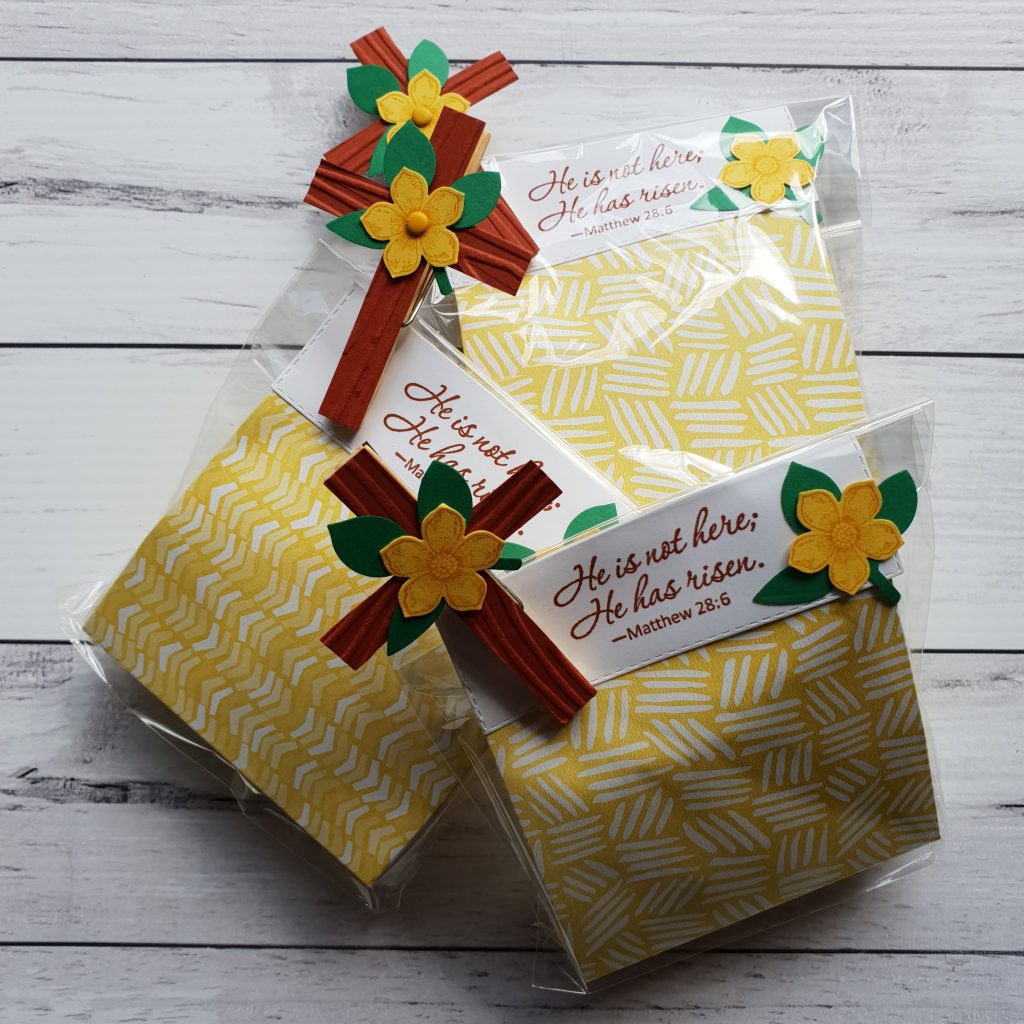 Easter Treat Bags and a Wooden 'Cross'